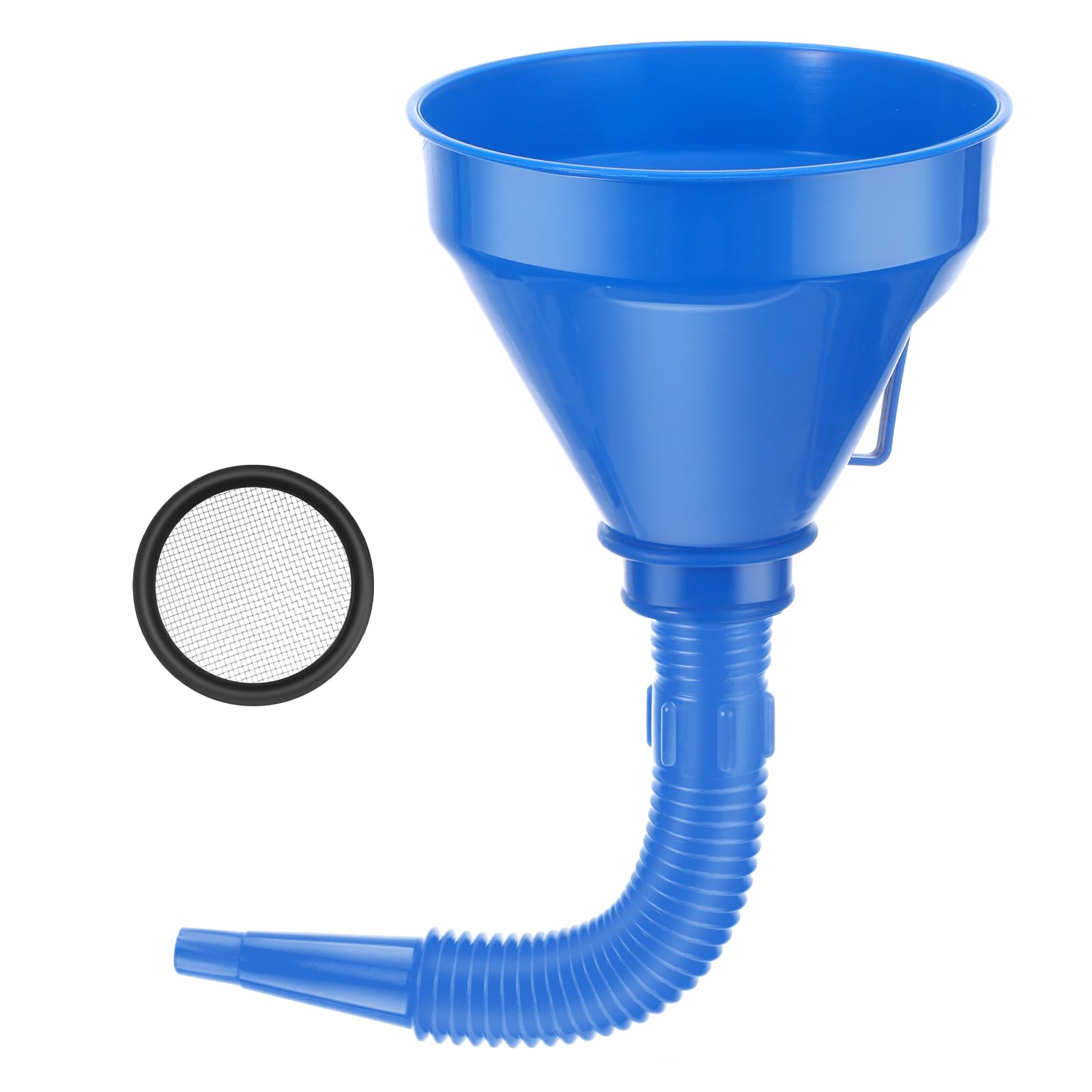 Baderke Wide Mouth Oil Funnel with Hose Extension Flexible Funnels for ...