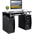 Amazon.com: Karl home MDF Computer Desk with Strip Socket, Home Office ...