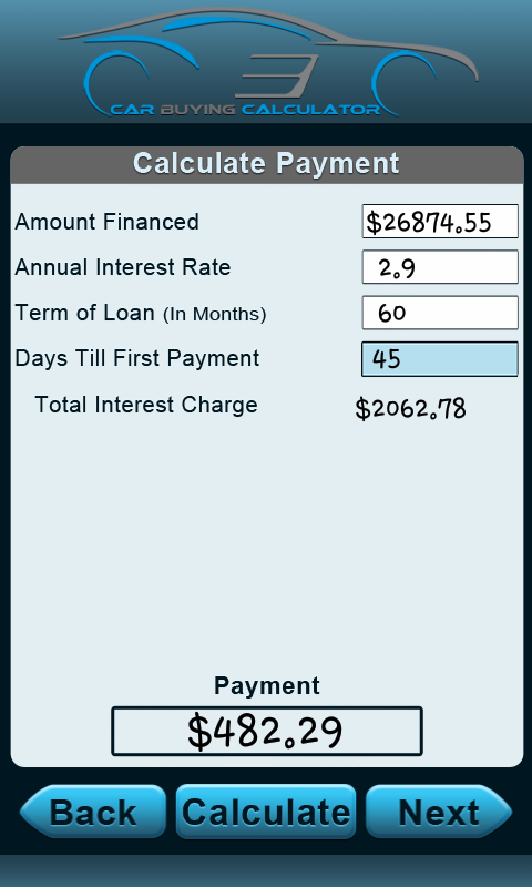 Car Buying Calculator:Amazon.com:Appstore for Android