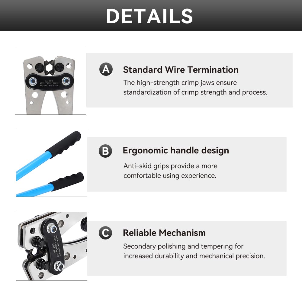 Mua HKS Battery Cable Lug Crimping Tool 10-1 AWG - Heavy Duty Wire ...