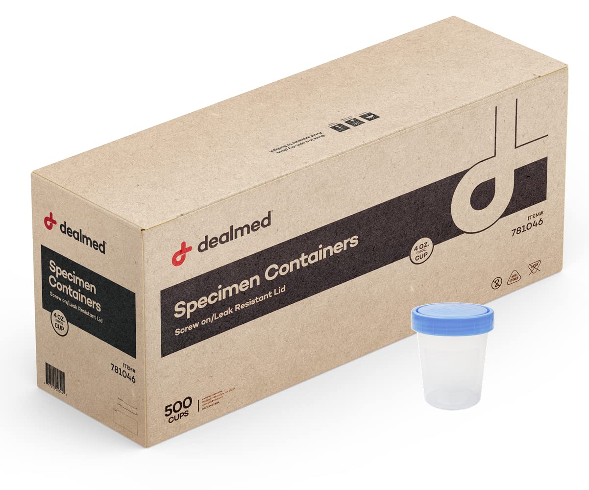 Dealmed Non-Sterile Specimen Containers – Single Use Urine Specimen ...