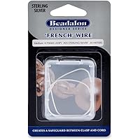 Amazon.com: Beadalon French Wire 0.7mm .925 Sterling Silver, 12-Inch