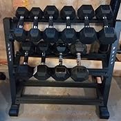 Marcy 3-Tier Dumbbell Rack Multilevel Weight Storage Organizer for Home ...