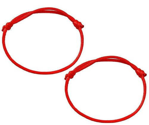 Coolrunner Good Luck Kabbalah Red String of Faith Rope Bracelet (2 PCS ...