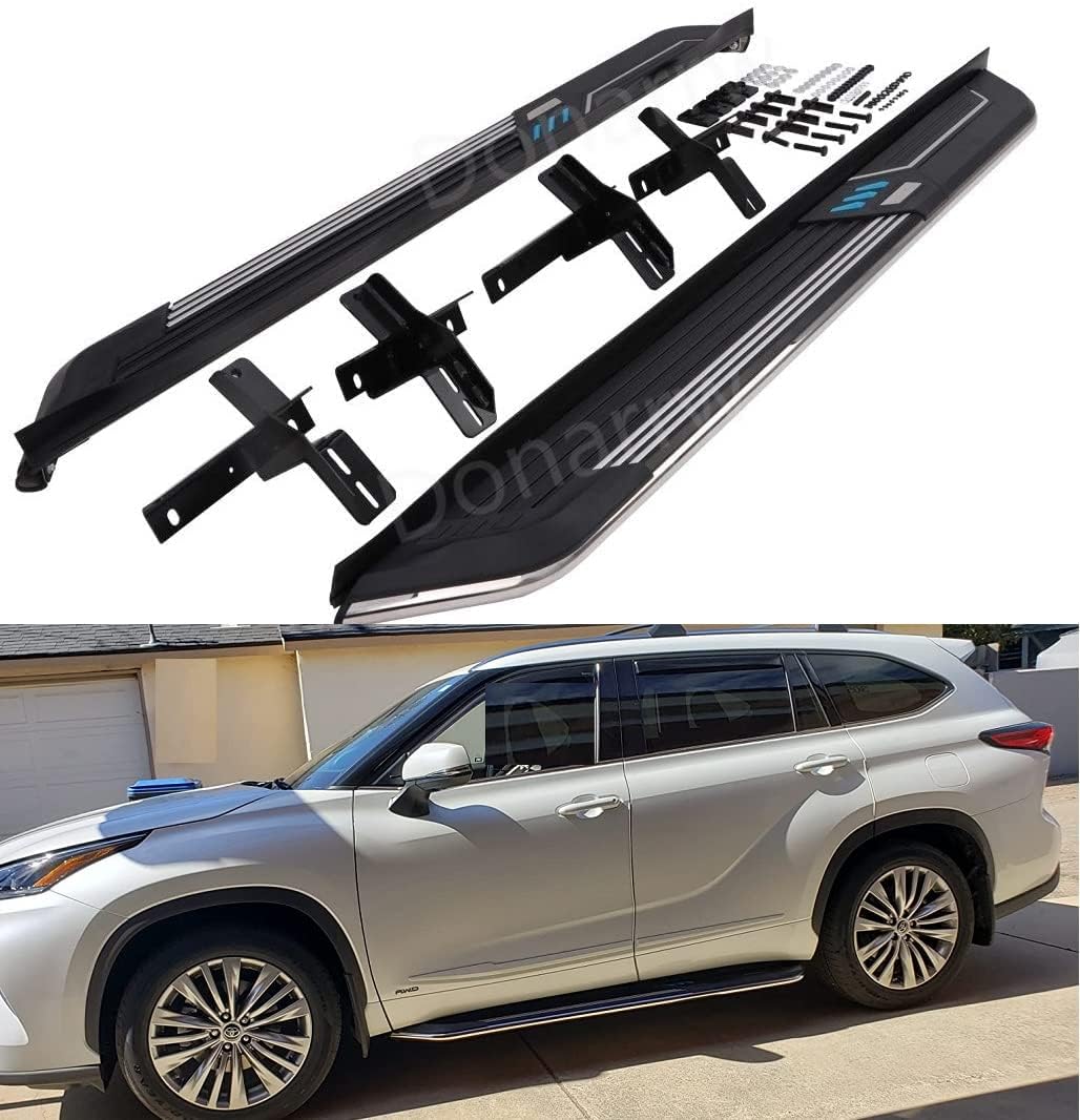 5.5" Stainless Steel Step Bars for 2020-2024 2025 Toyota Highlander ...