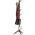 Amazon.com: Simple Houseware Wooden Coat Rack Stand Garment Tree Rack ...