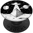 Amazon.com: Alien Pop socket Saturn Earth Moon Pyramid Abstract ...