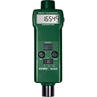 Amazon.com: Extech 461825 Combination Photo Tachometer/Stroboscope ...