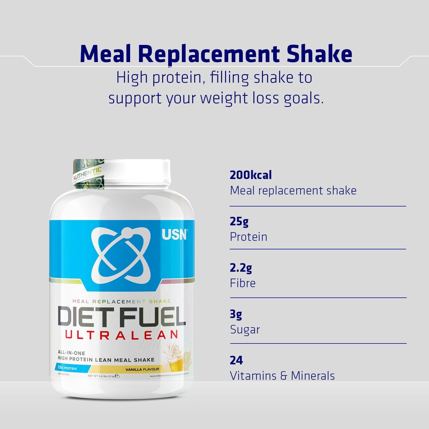 Mua USN Diet Fuel Ultralean Meal Replacement Shake Powder, Vanilla ...
