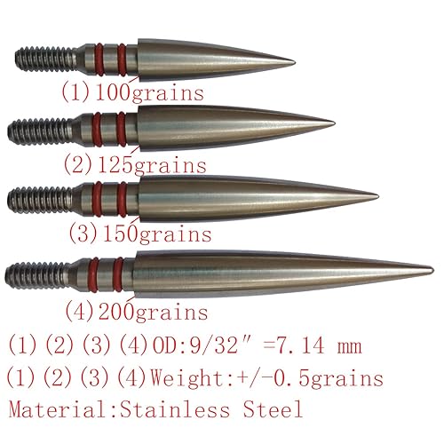 Compound Bow Arrows 20pcs 50 60 75 100 125 150 Grain Arrow Heads Target ...