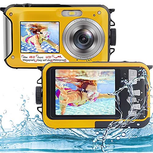 Underwater Camera Full HD 2.7K 48MP Waterproof Camera for Snorkeling ...