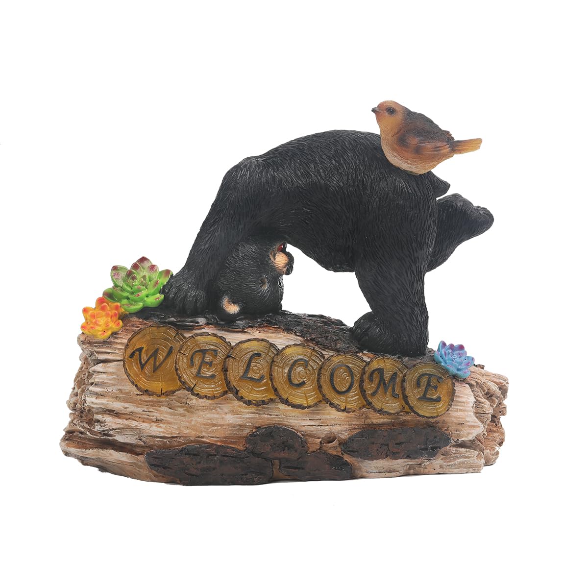 Tazawako Bear Garden Decorations,Bear Solar Lights Outdoor Garden ...