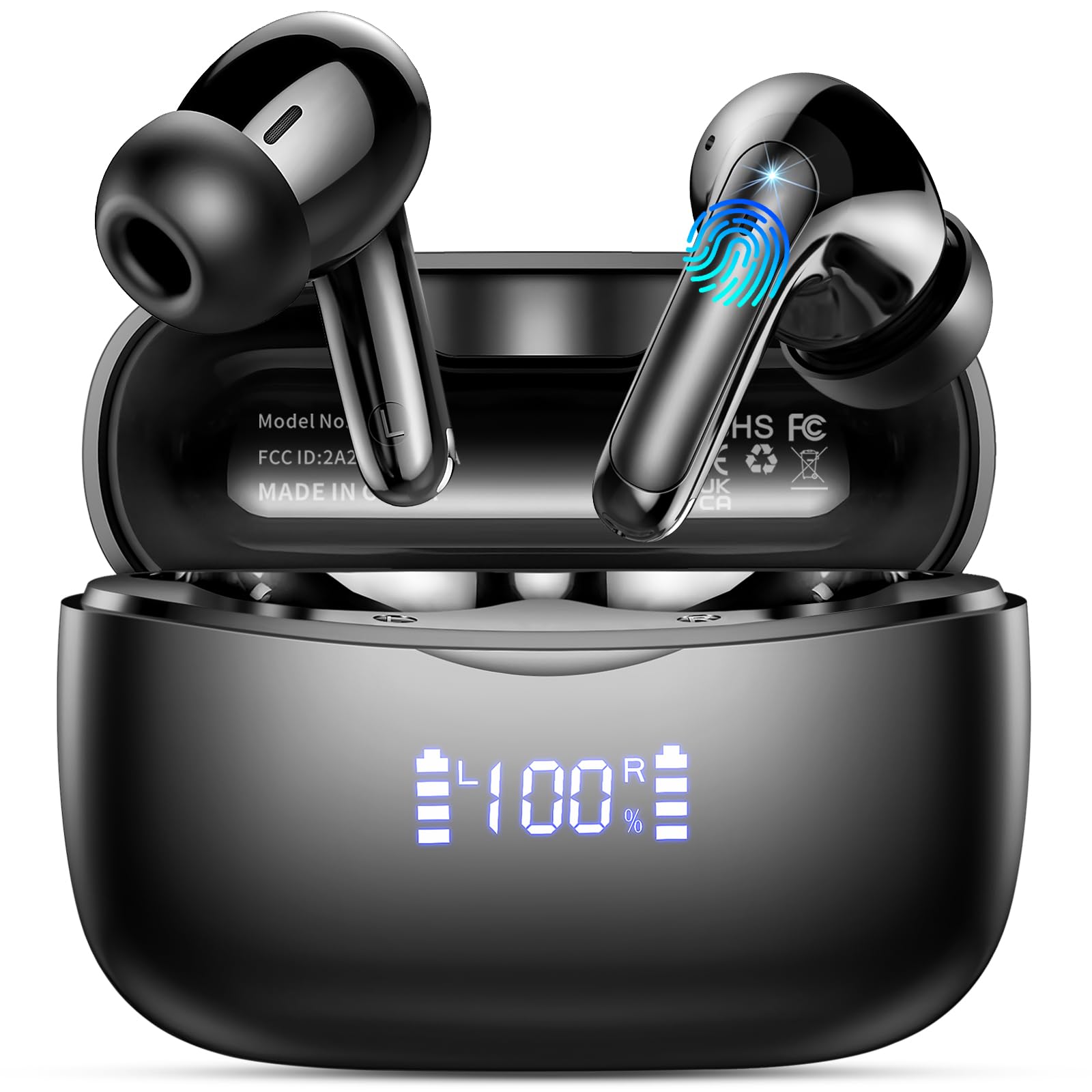 Mua Wireless Earbuds, 2024 Bluetooth 5.3 Headphones Stereo Deep Bass ...