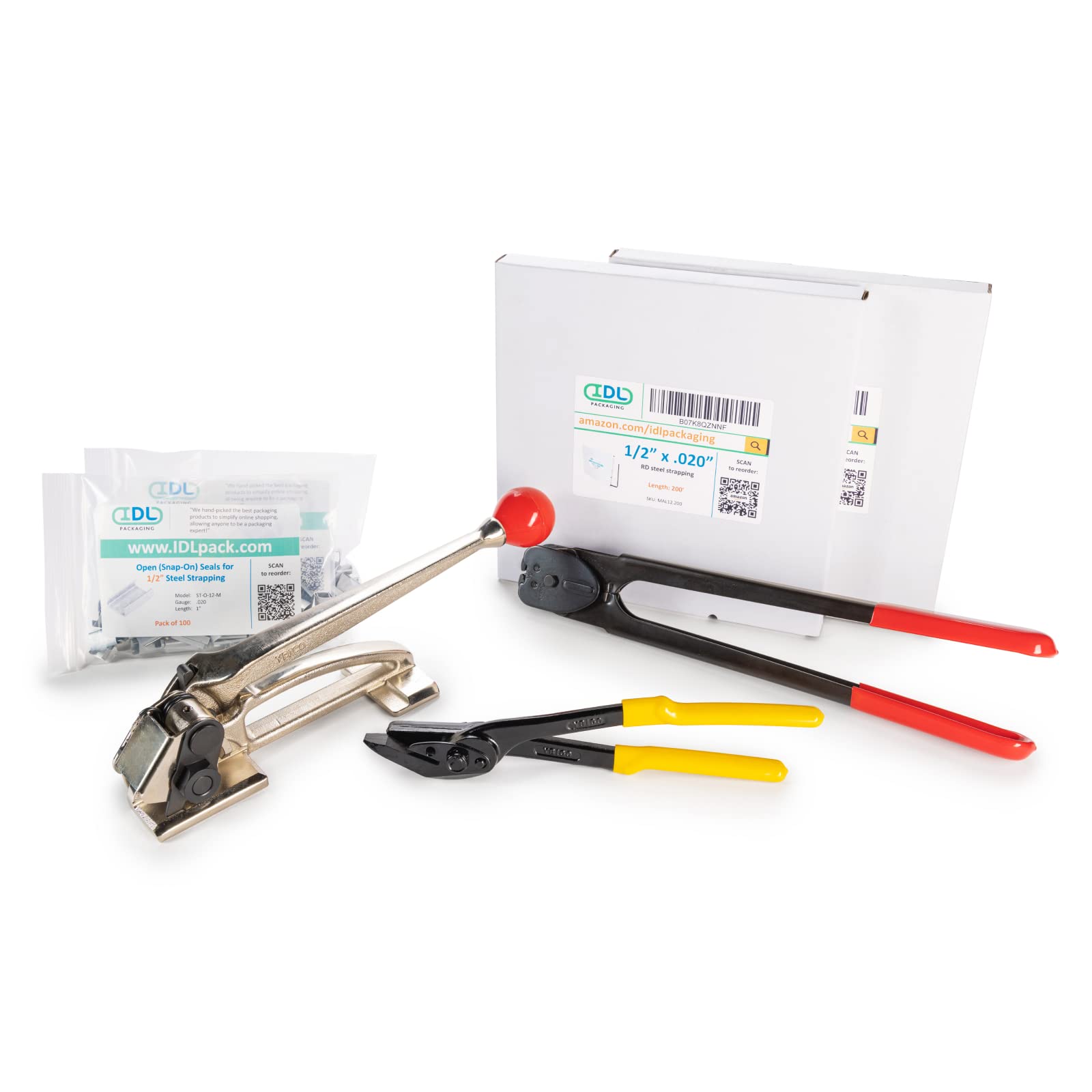 Mua IDL Packaging PRO 1/2" x 400' Steel Strapping Kit, 1100 lbs Break ...