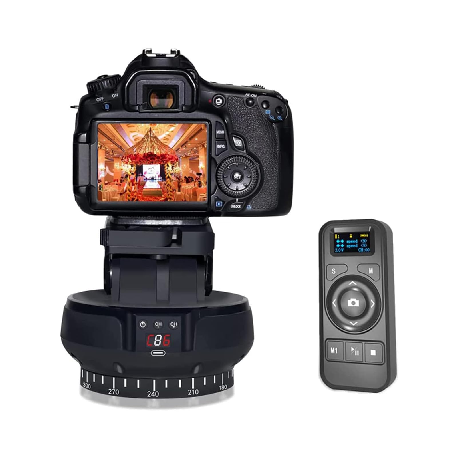 Mua Motorized Pan Tilt Head, 360° Rotation Motorized Panoramic Head ...