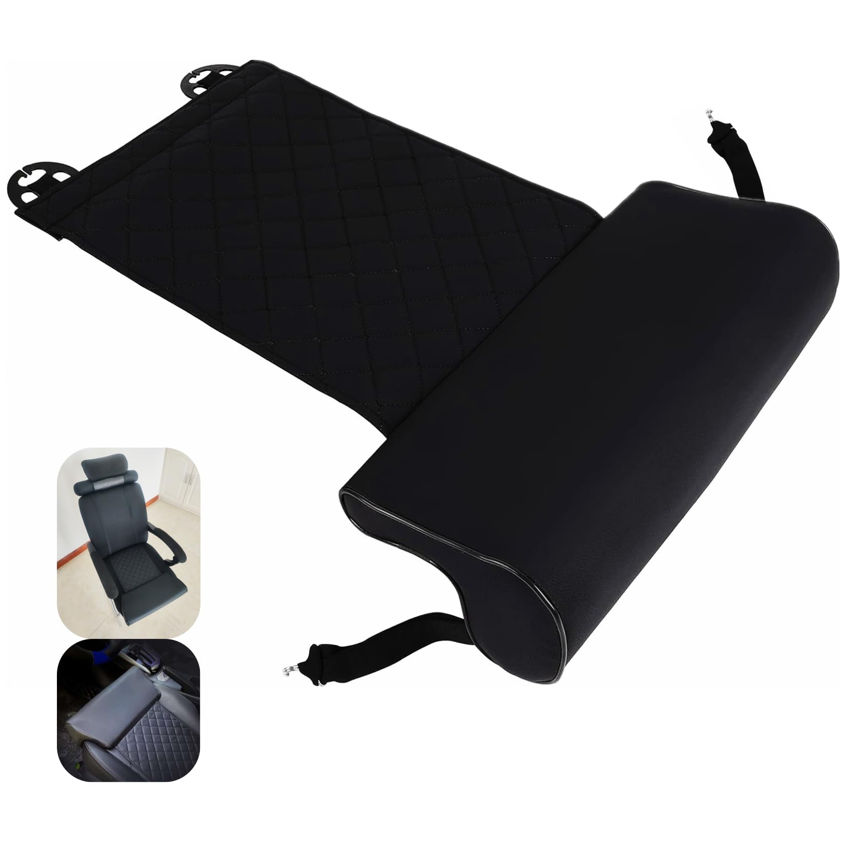 PYXAYS Seat Extension Pad Car Seat and Office Chair Extenders Provides ...
