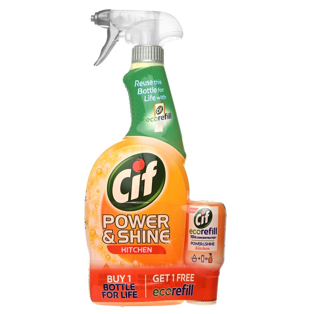 Mua Cif Power and Shine Kitchen Cleaner 700ml with Eco Refill Bottle ...