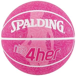 Spalding NBA 4 Her Outdoor Basketball, Size 7/29.5" (Pink), Basketballs ...