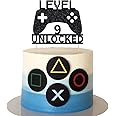 Amazon.com: Level 9 Unlocked Cake Topper, Video Game Controller for 9th ...