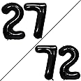 Amazon.com: GOER Number 27 Balloons for 27th Birthday Party Decorations ...
