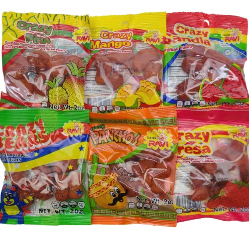 Dulces Ravi Mexican Candy Bundle - Six Different 2 oz Bags of Dulces ...