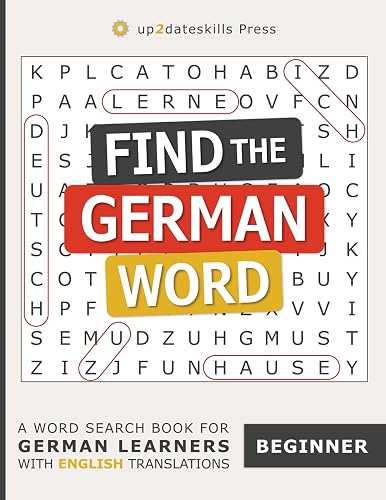 Find the German Word: Beginner: A Word Search Book for German Learners ...
