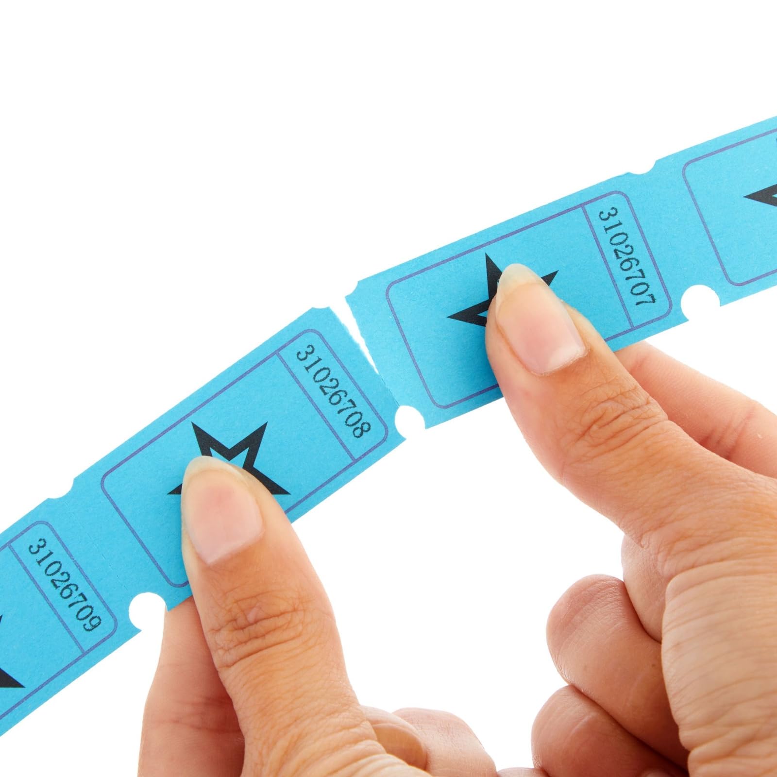 Mua Juvale 2000-Count Numbered Blue Star Raffle Tickets, Single Ticket ...