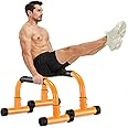 YOKELE Push Up Bar 9.5" High Parallettes Bars No Wobbling Dip Bar for ...