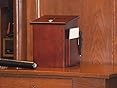 Amazon.com: Wood Suggestion Box, Ballot Box with Pocket, Locking Hinged ...