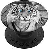 Amazon.com: Fancy Tiger Pop Socket Fire Magic Animal PopSockets PopGrip ...