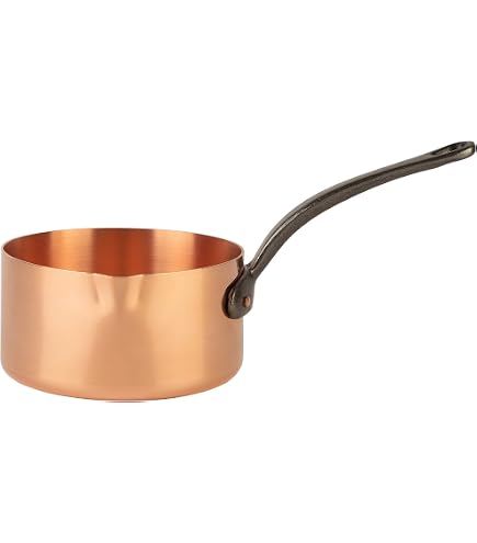 Copper Pot Traditional Frying Pan Made Of Solid Copper With Tin Coating ...