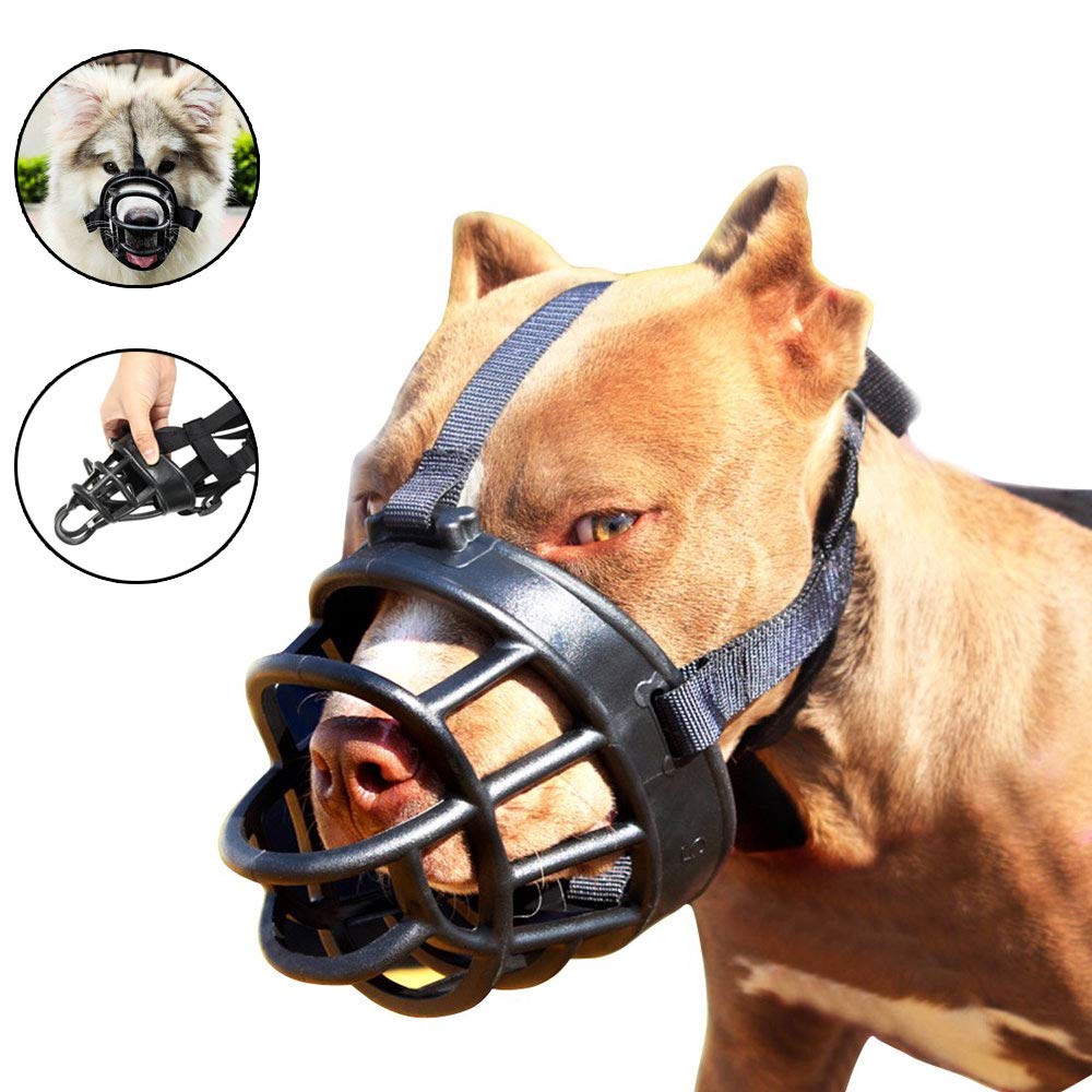 gudong Perro Bozal-Bozal de Canasta Blanda para Perros Ajuste Seguro ...