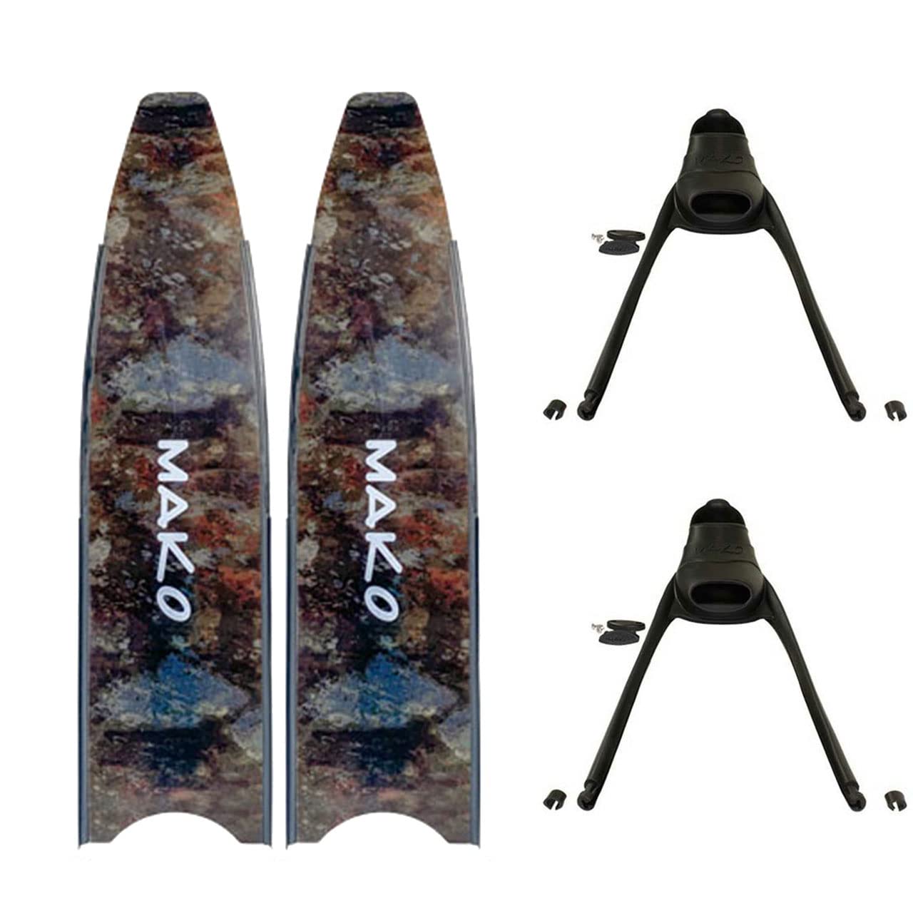 Mua MAKO Spearguns Pro Fiberglass Freedive Fins in 3D Reef Camo (Interchangeable Blades) trên ...