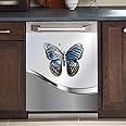 Amazon.com: Dishwasher Magnet Cover Kitchen Decor,Sliver Stainless ...