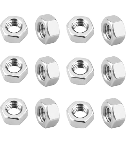 Half Moon Uxcell 20 Pack M6 Nuts Washers, Zinc Alloy External Thread ...