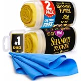 Premium Shammy Cloth for Car Drying - (26”x17”) - Super Absorbent ...