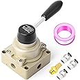 Amazon.com: TAILONZ PNEUMATIC Rotary Lever Hand Valve HV-02 1/4”NPT Air Flow Control 3 Position ...