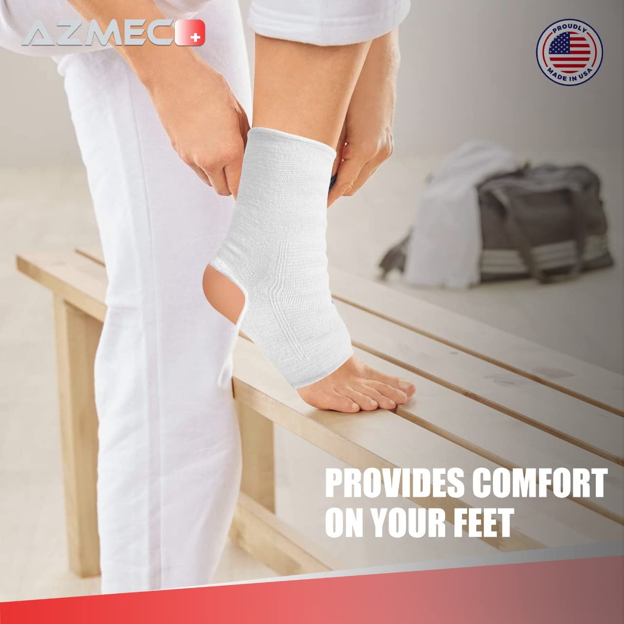 Mua AZMEC Ankle Support Sleeve Open Heel, Light Elastic & Breathable ...