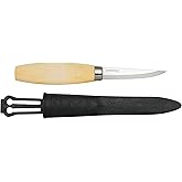 Amazon.com : Morakniv Wood Carving 105 Knife with Laminated Steel Blade ...