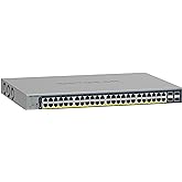 Amazon.com: NETGEAR 52-Port PoE Gigabit Ethernet Smart Switch (GS752TP ...