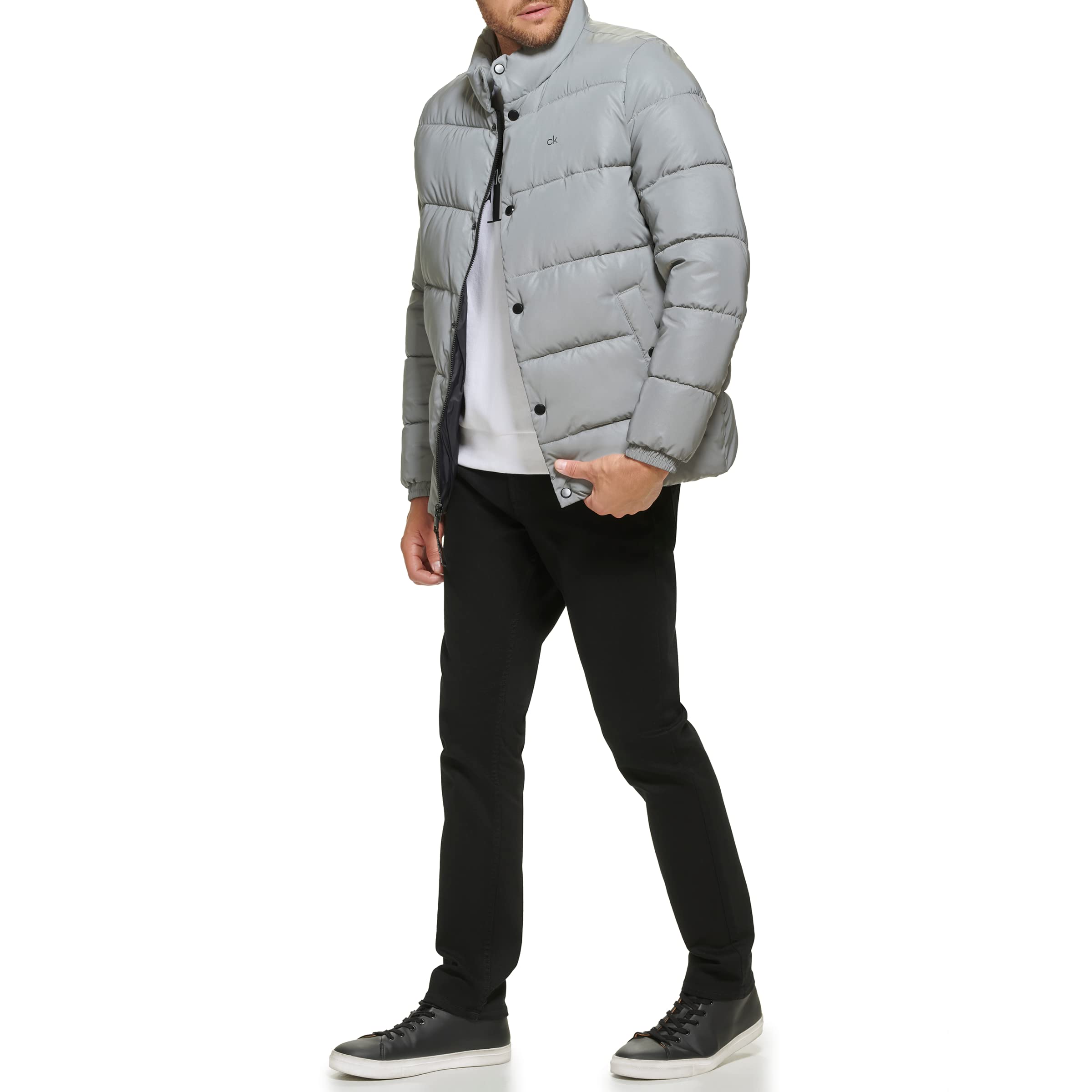 Mua Calvin Klein Men's Snap Front Puffer Jacket trên Amazon Mỹ chính ...