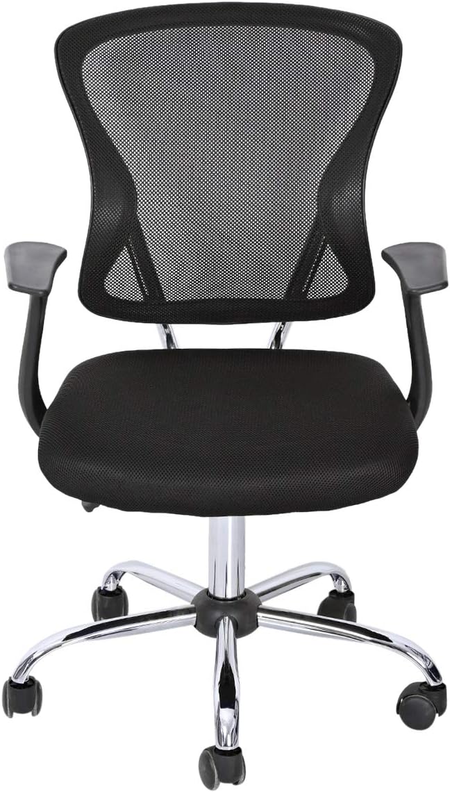 AFT 8022 Secretary Chair with Wheels - Black: Buy Online at Best Price ...