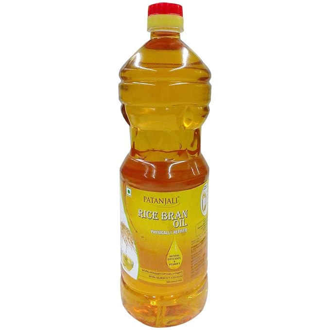Patanjali Cooking Oil - Rice Bran Physically Refined Oil, 1L Bottle: Amazon.in