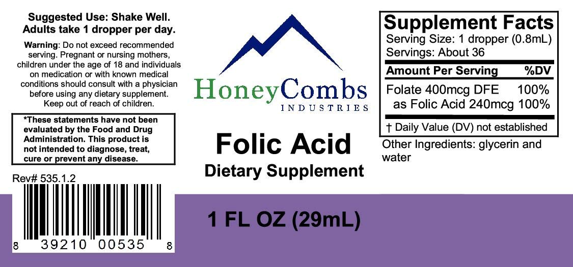 Mua HoneyCombs Vitamin B9 (Folic Acid) Drops – Vitamin B Liquid Folate ...