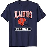 Amazon.com : University of Illinois Fighting Illini Football Helmet T-Shirt : Sports & Outdoors