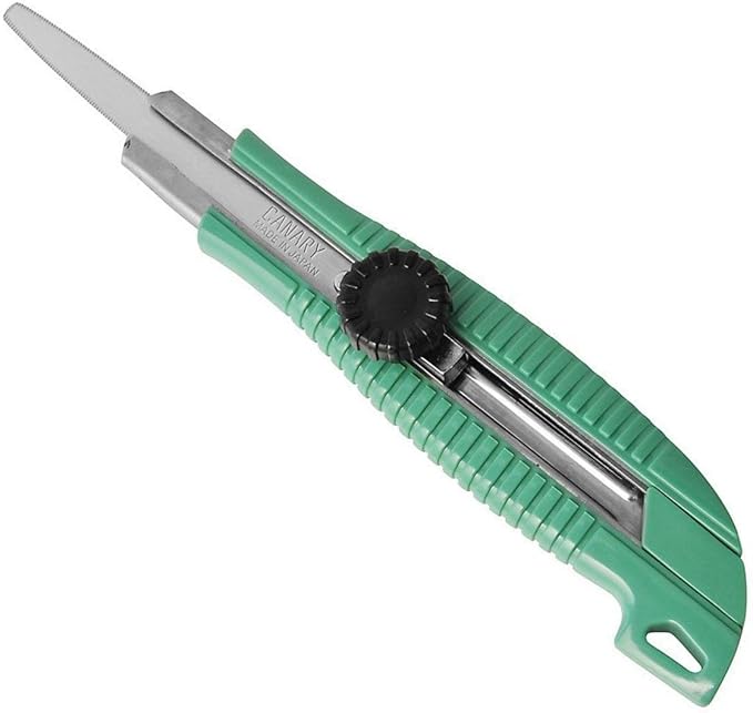 Amazon.com : CANARY Box Cutter Retractable Long Blade, Safety Serrated ...