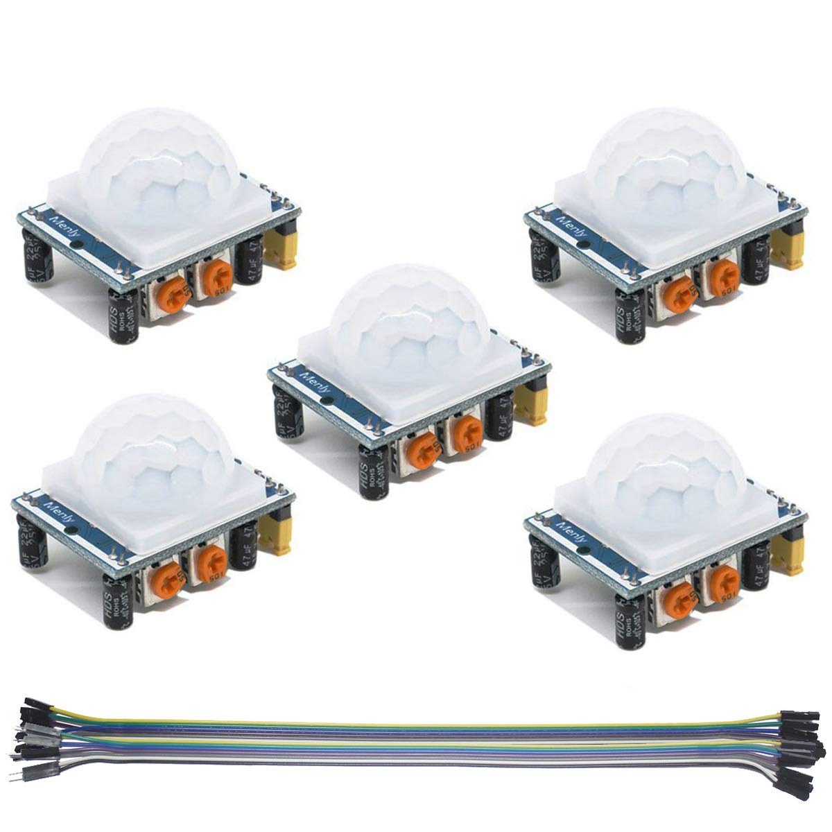 Youmile 5PACK PIR IR module HC-SR501 Adjust Infrared PIR Motion ...