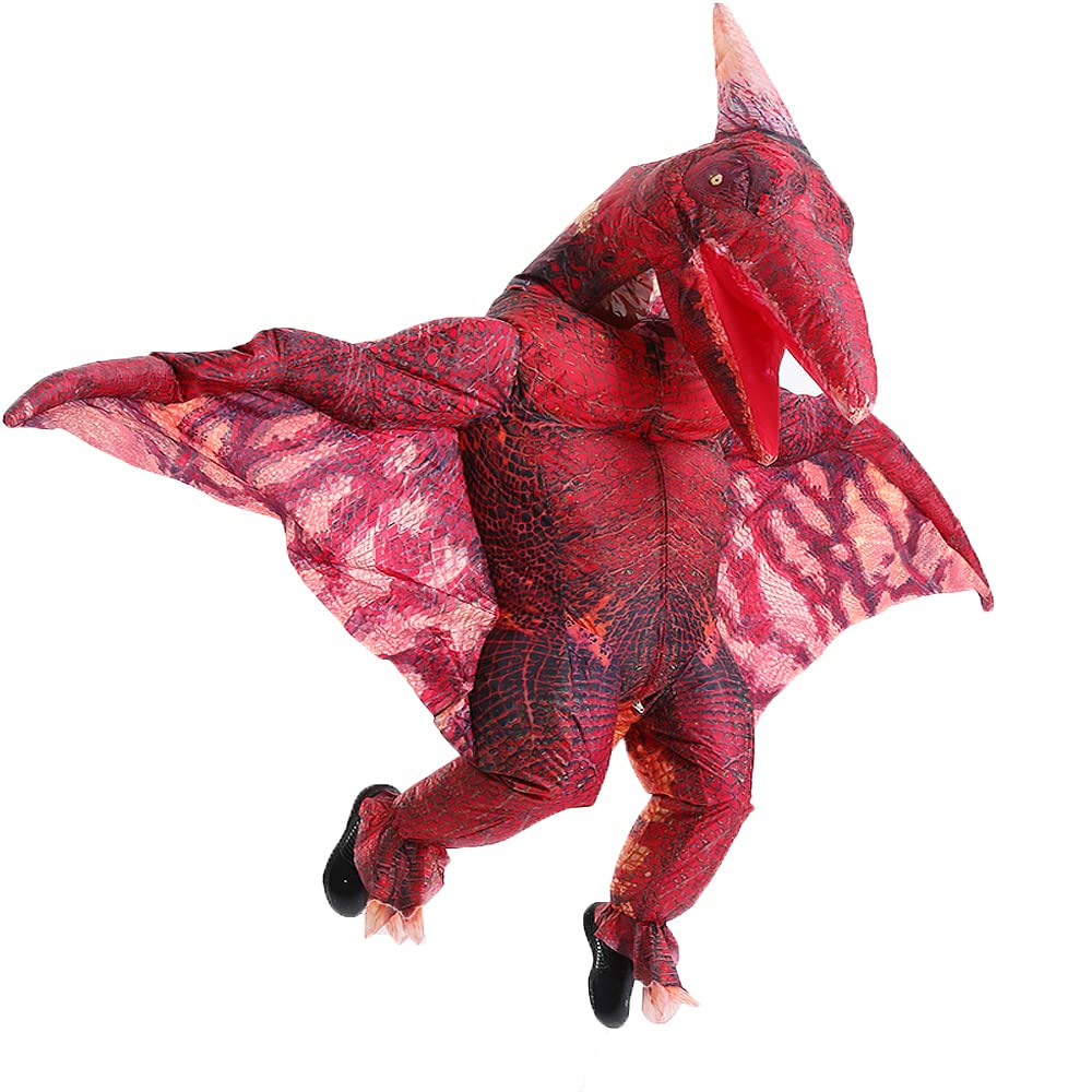 MXoSUM Inflatable Pterodactyl Costume for Adult Dinosaur Blow up ...