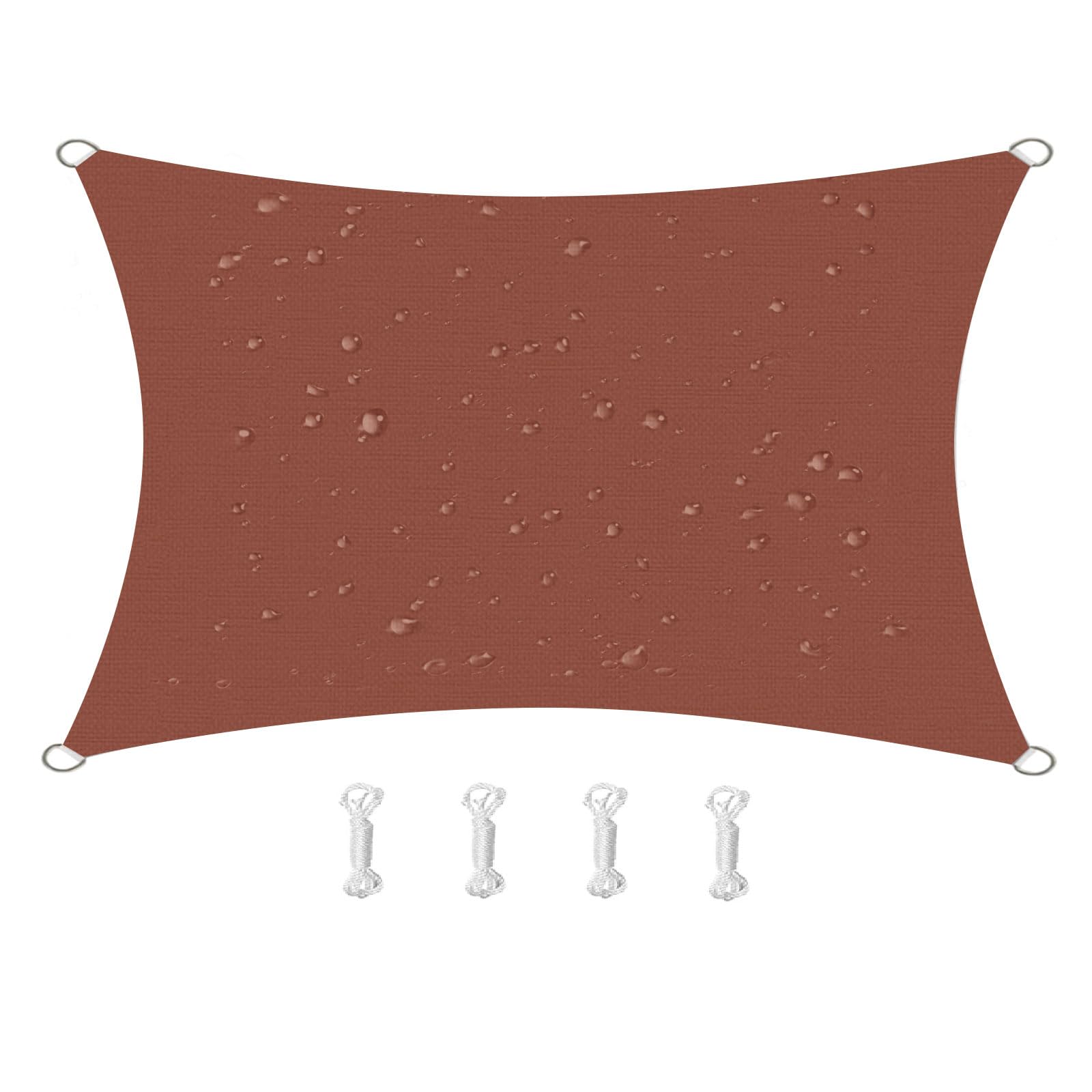 HOMPER Waterproof Sun Shade Sail 95% UV Block, Oxford Fabric, for Patio ...