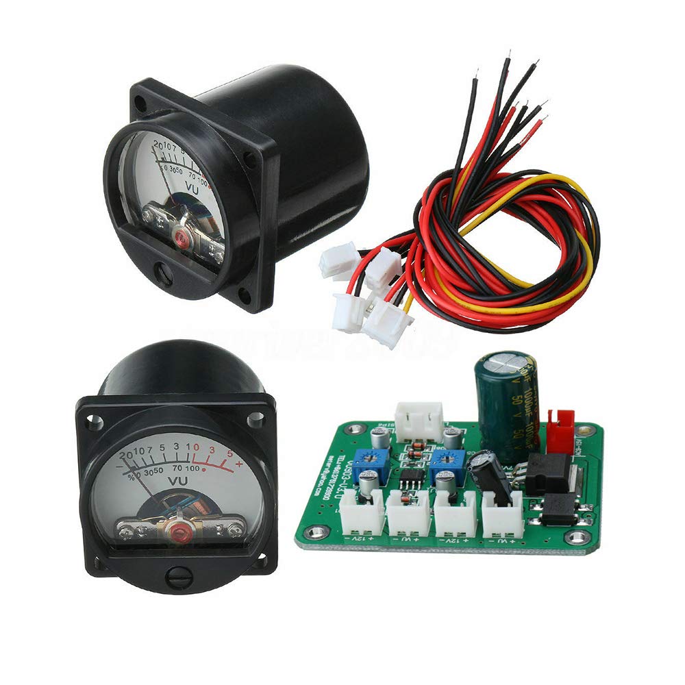 Mua VU Meter 2x Panel VU Meter Warm Back Light Recording & Audio Level ...